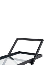 Deco Moore | Studio - JOHNSON BLACK STEEL AND GLASS CONSOLE TABLE