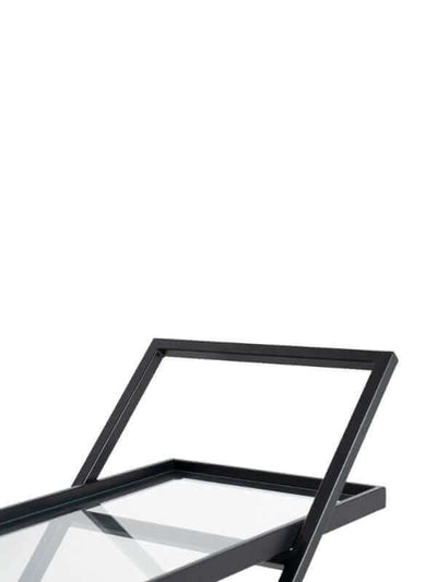 Deco Moore | Studio - JOHNSON BLACK STEEL AND GLASS CONSOLE TABLE