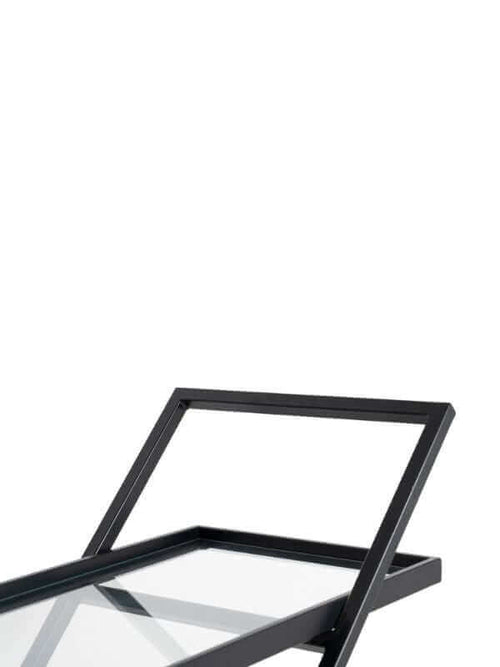 Deco Moore | Studio - JOHNSON BLACK STEEL AND GLASS CONSOLE TABLE